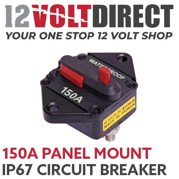 Panel Mount IP67 Circuit Breaker [Size: 150A]