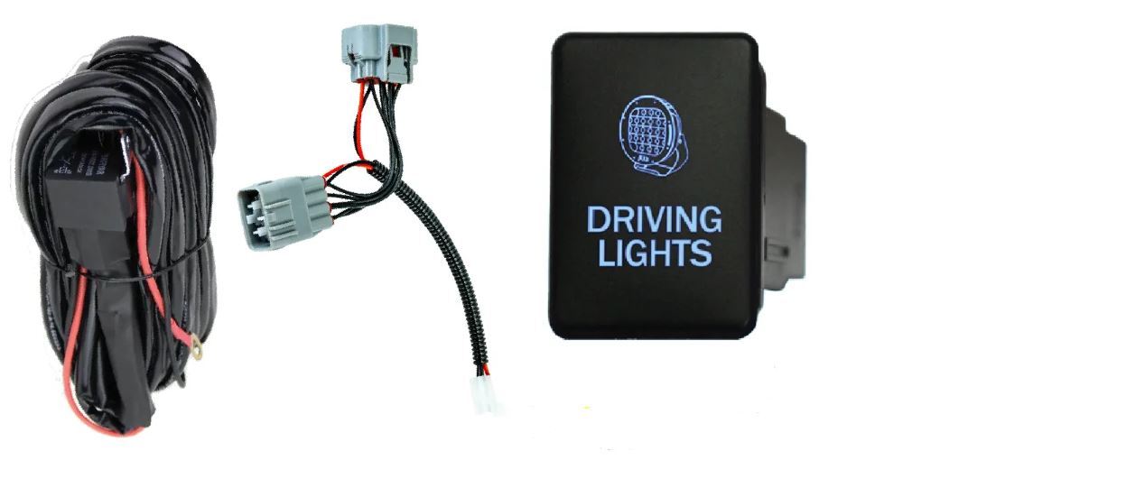 Plug & Play Lightbar / Driving Light Wiring Harness for Toyota Hilux ...
