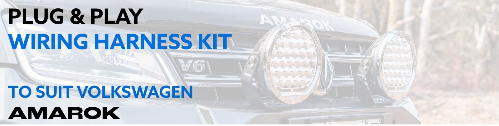 Perception Lighting Plug & Play Wiring Harness to suit Volkswagen Amarok
