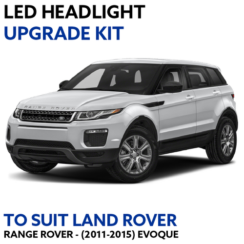 LED Headlight Upgrade Kit for Land Rover Range Rover High & Low Beam ...