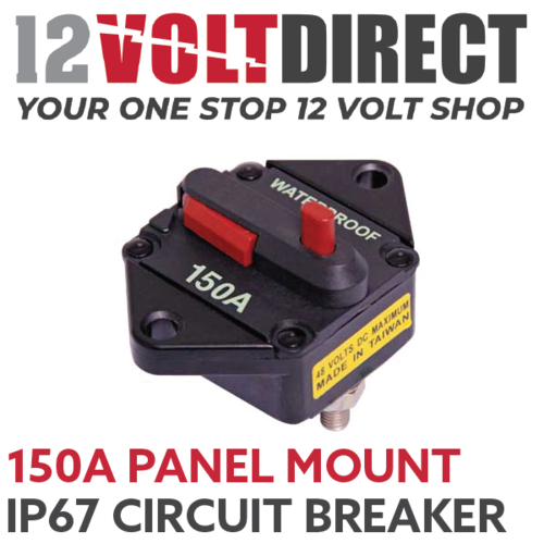 Panel Mount IP67 Circuit Breaker [Size: 150A]